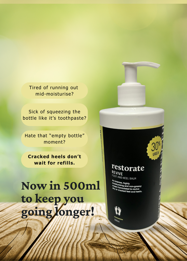 Restorate revive 500ml pump bottle (Limited Edition!) – restoratecream